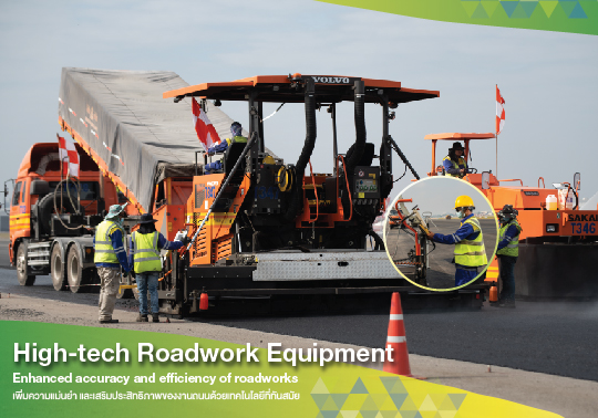 High-tech roadwork equipment - Tipco Asphalt